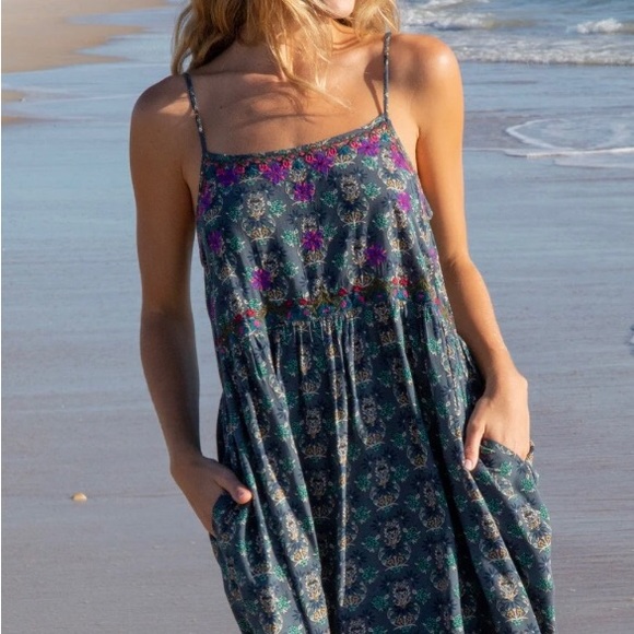 NATURAL LIFE | Dresses | Natural Life Sara Embroidered Mini Dress Dark ...